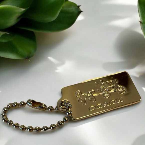 Coach | Other | Coach Silver Horse Carriage Metal Hang Tag Ec | Poshmark